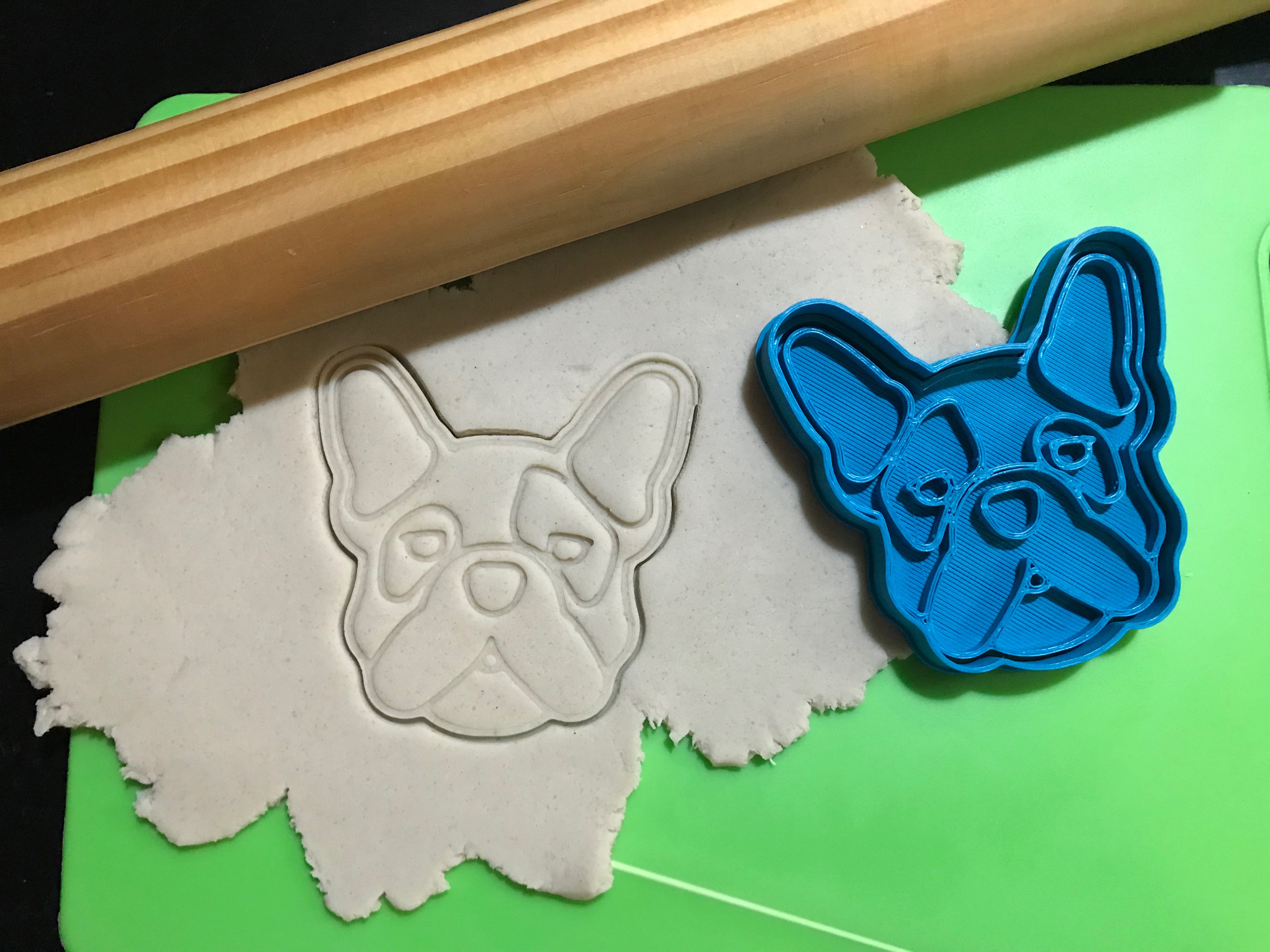 3D file Simones Dog Cookie Cutter. Stamp + Cutter・3D printing design to ...