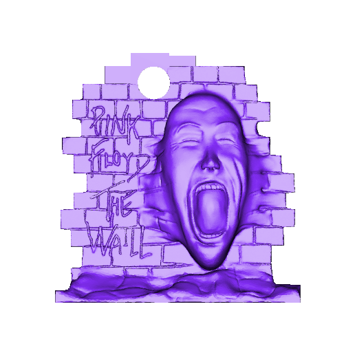 Free STL file The wall pink floyd keychain・3D printing idea to download ...