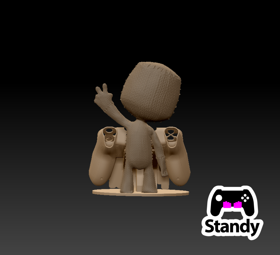 OBJ file little big planet ps4- ps5 controller stand・3D printable model ...