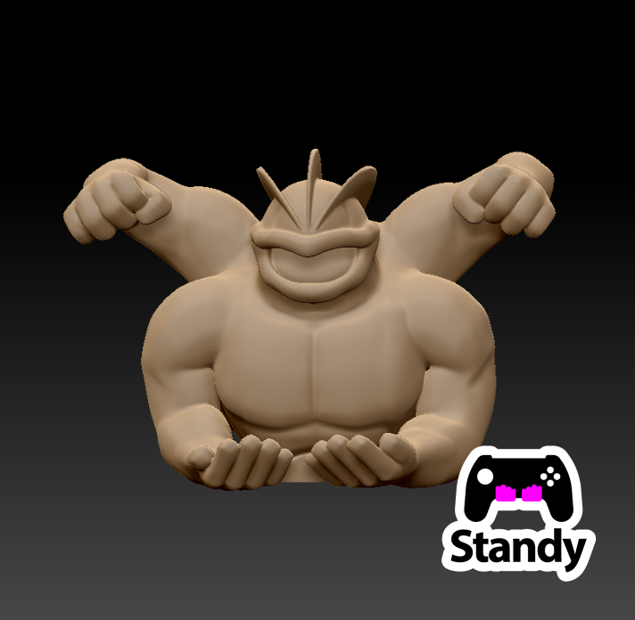 OBJ file MACHAMP CONTROLLER STAND PS4-PS5 🎨・3D printable model to ...