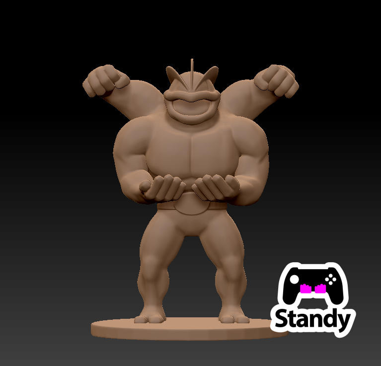 OBJ file MACHAMP CONTROLLER STAND PS4-PS5・3D printable model to ...