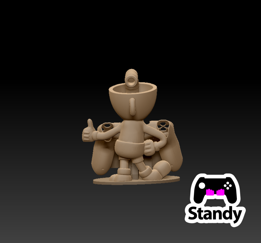 OBJ file CUPHEAD CONTROLLER STAND PS4-PS5-XBOX 🎮・3D printable model to ...