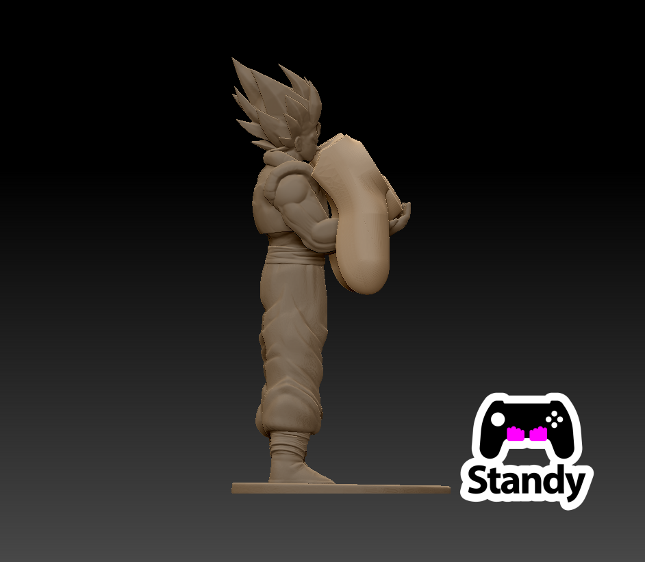 OBJ file gogeta controller PS4/PS5 stand・Model to download and 3D print ...