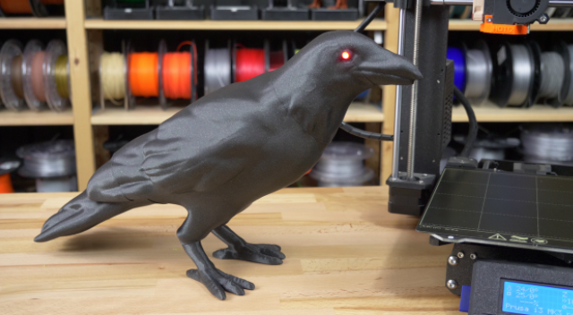 Free STL file Crow with LED eyes・3D print design to download・Cults