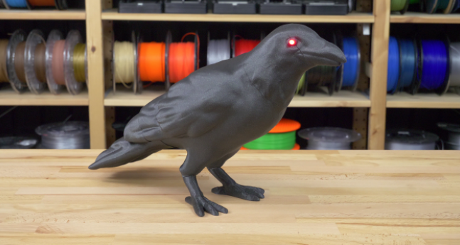 Free STL file Crow with LED eyes・3D print design to download・Cults