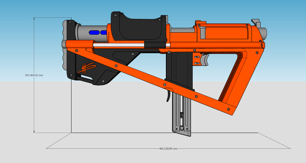 Free 3D file Triagon nerf blaster 🎯・3D printing template to download・Cults