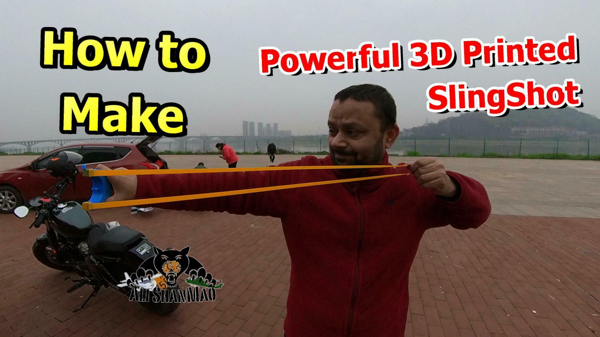 STL file Powerful Sling Shot SS1・Template to download and 3D print・Cults