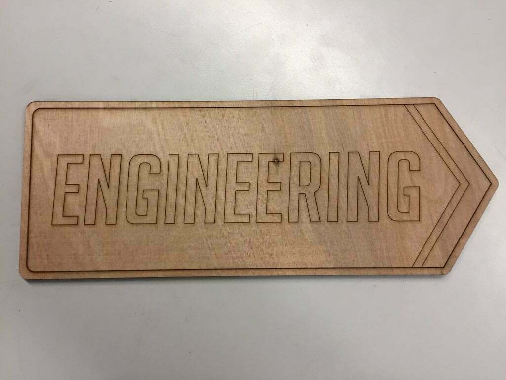 Free DXF file Laser Cut Engineering Sign・3D printer model to download・Cults