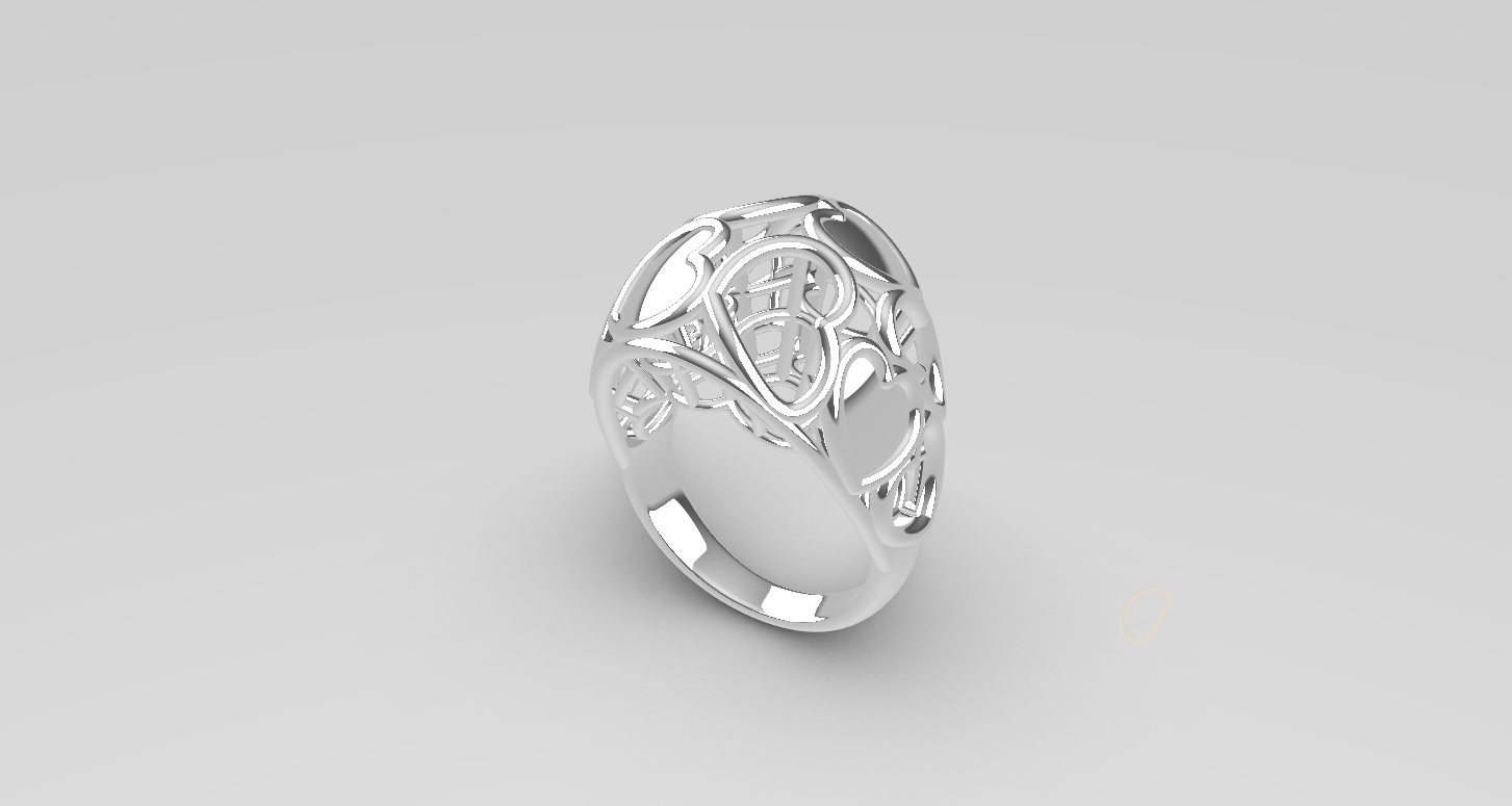 Free STL file Heart ring 💜・3D printing template to download・Cults