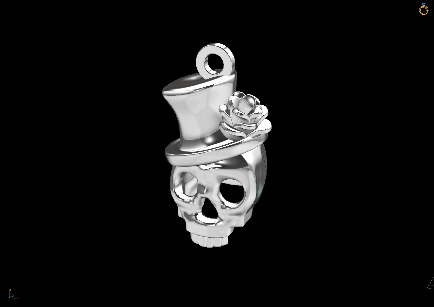 Free STL file skull pendant・3D printing model to download・Cults