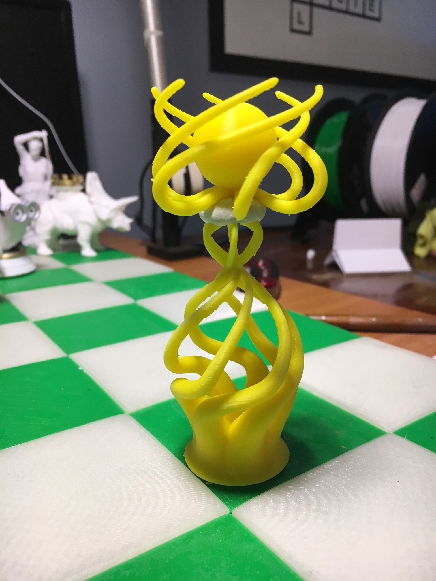 3D printed Queen of my Abstract Chess Set design • made with FF Creator ...
