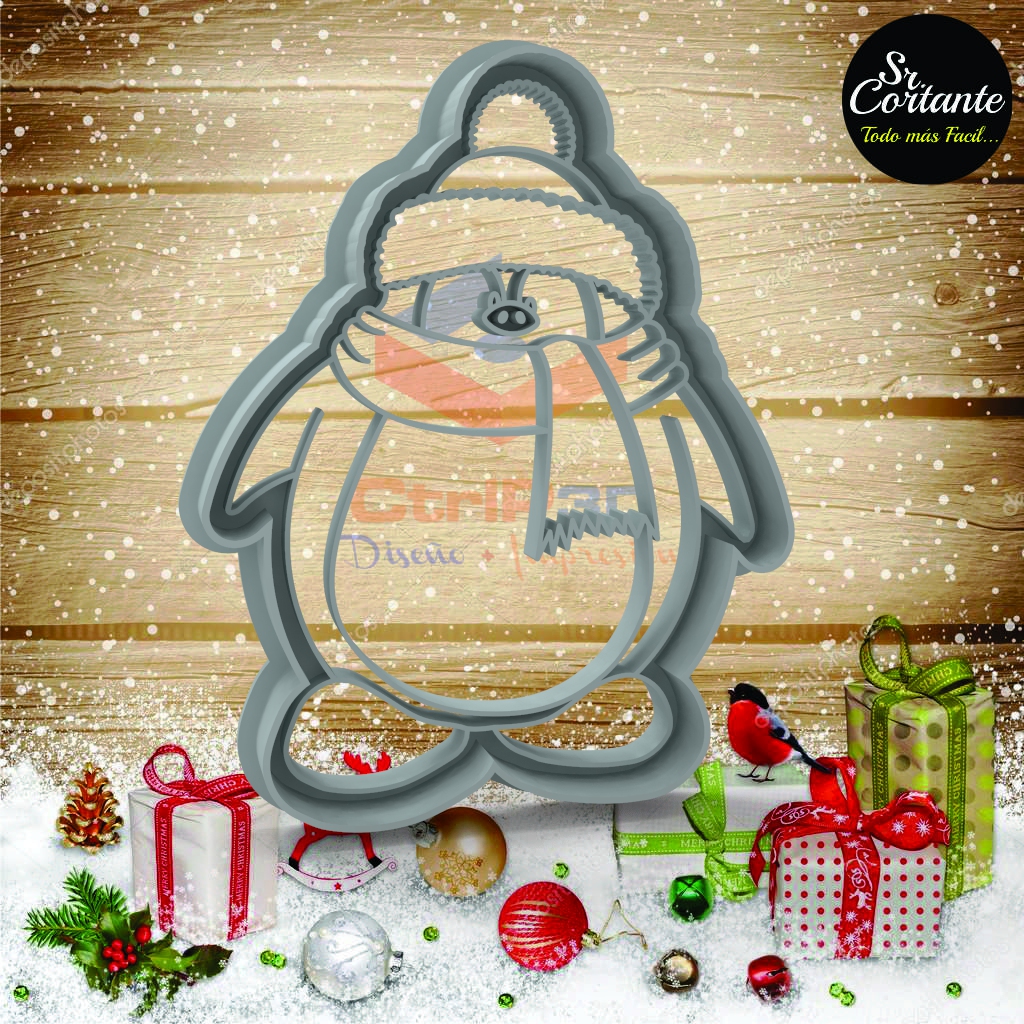 STL file CHRISTMAS CUTTERS - CUTTER OF COOKIES MERRY CHRISTMAS・3D ...