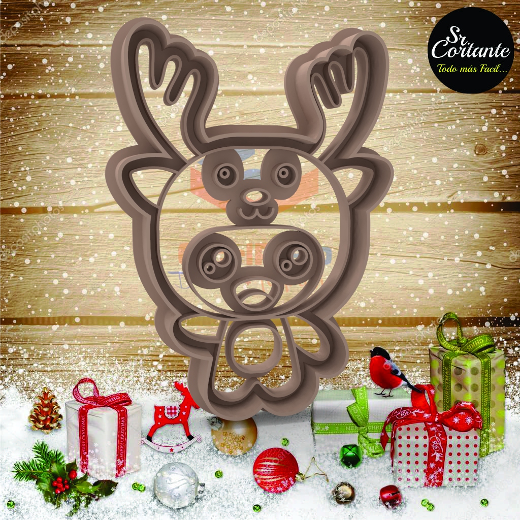 STL file CHRISTMAS CUTTERS - CUTTER OF COOKIES MERRY CHRISTMAS・3D ...