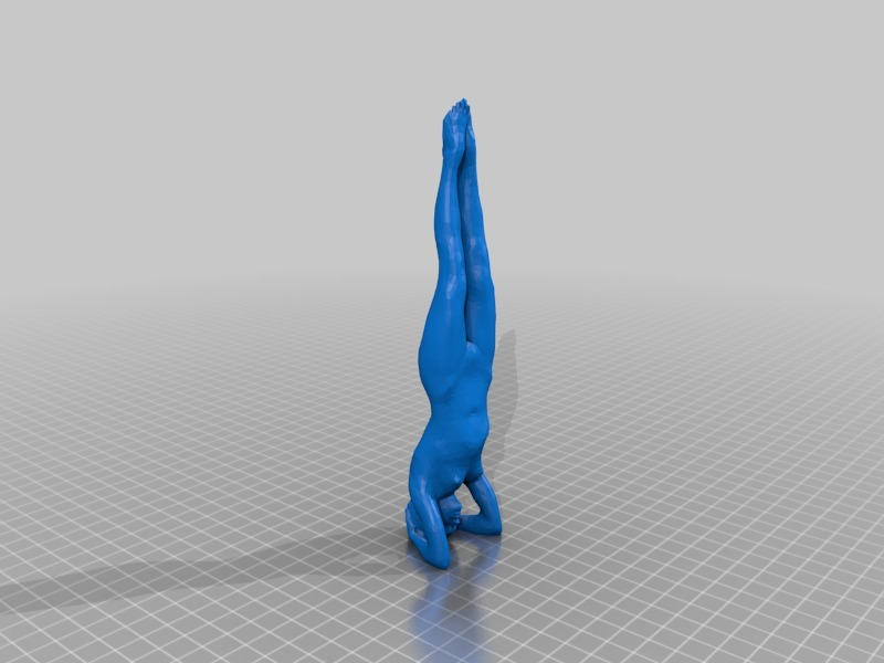 Fichier 3D gratuit Pose de yoga - Sirsasana (poirier)・Plan pour ...