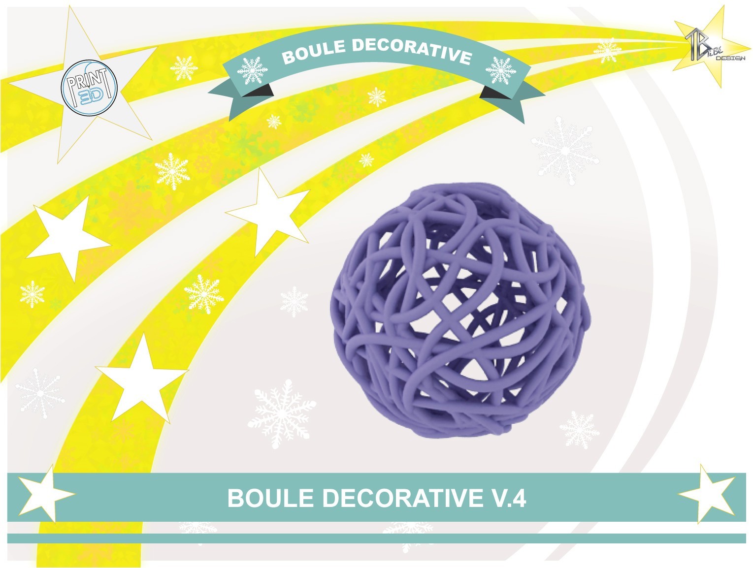 Free STL file Decorative ball V.4 🏠・3D printing idea to download・Cults
