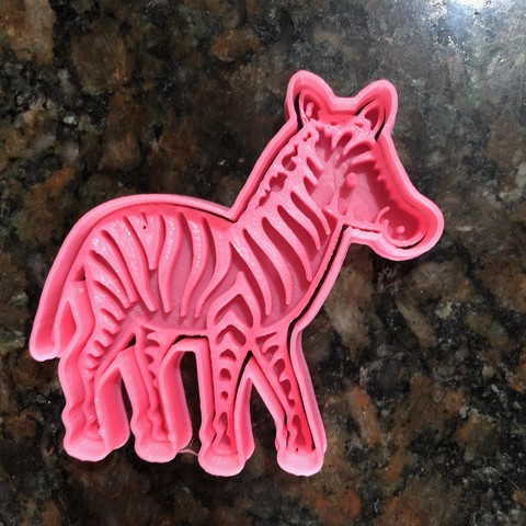 Download STL files Zebra Cutter - Zebra Cookie Cutter ・ Cults