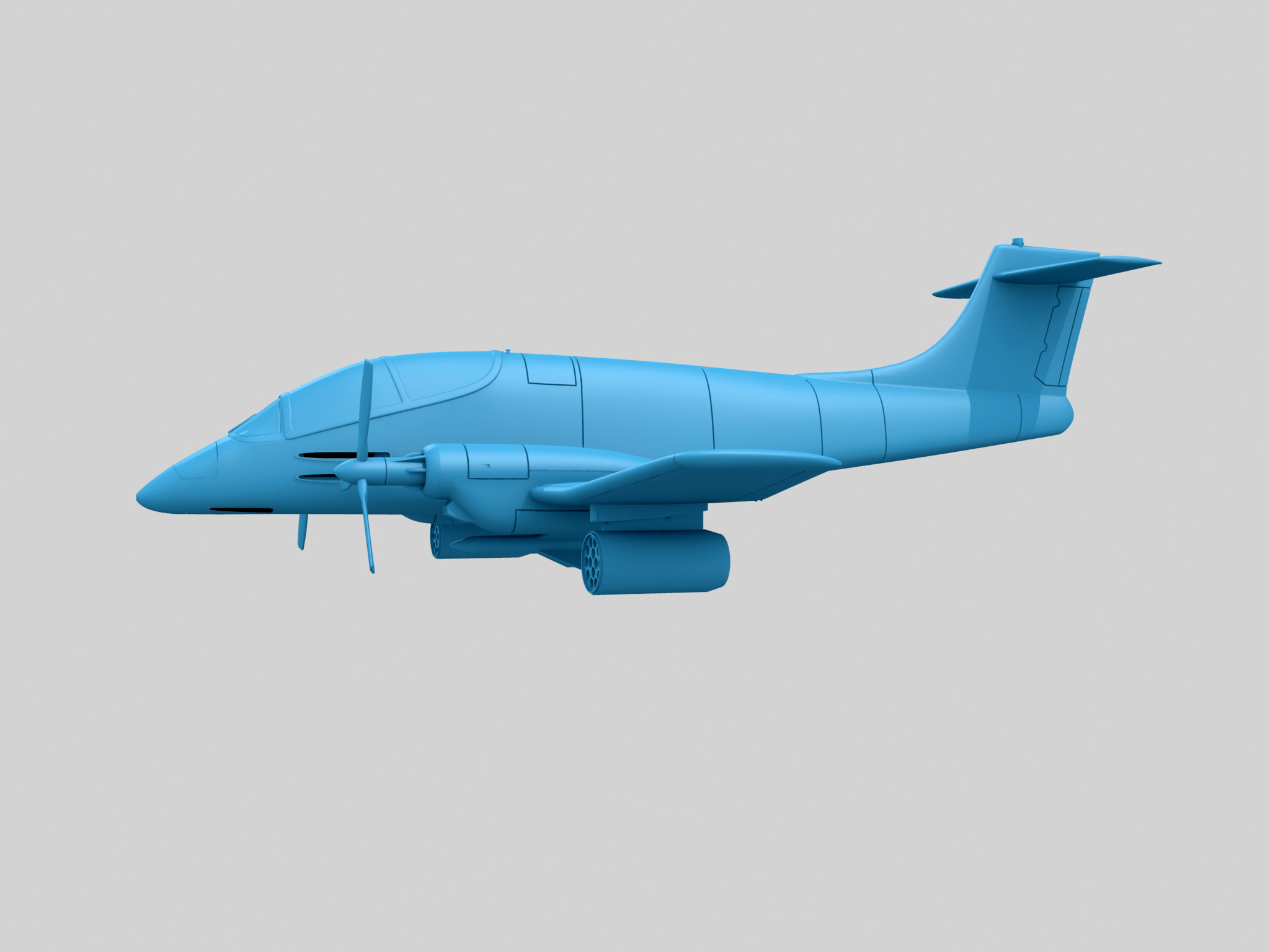 3D file Pucara FMA ia-58・3D print design to download・Cults