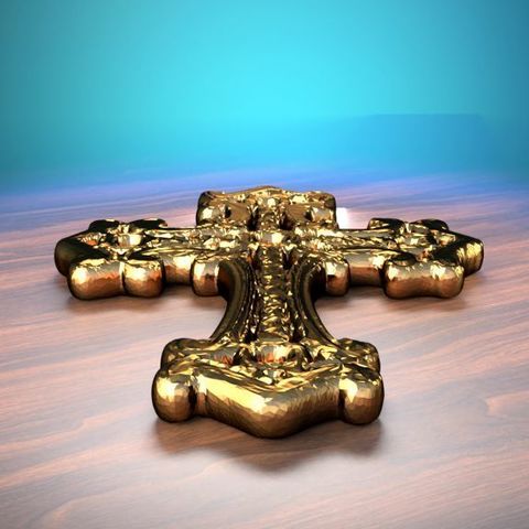 Download free 3D printer model cross pendant ・ Cults
