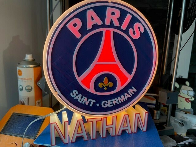 STL file PSG luminous logo 🏈・3D printer model to download・Cults