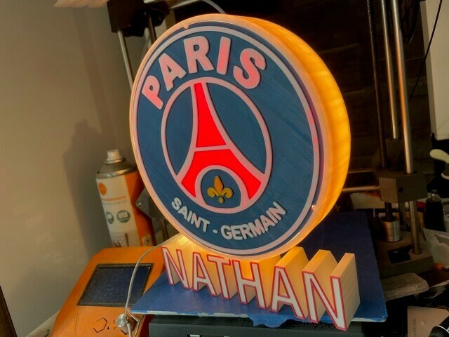 STL file PSG luminous logo 🏈・3D printer model to download・Cults