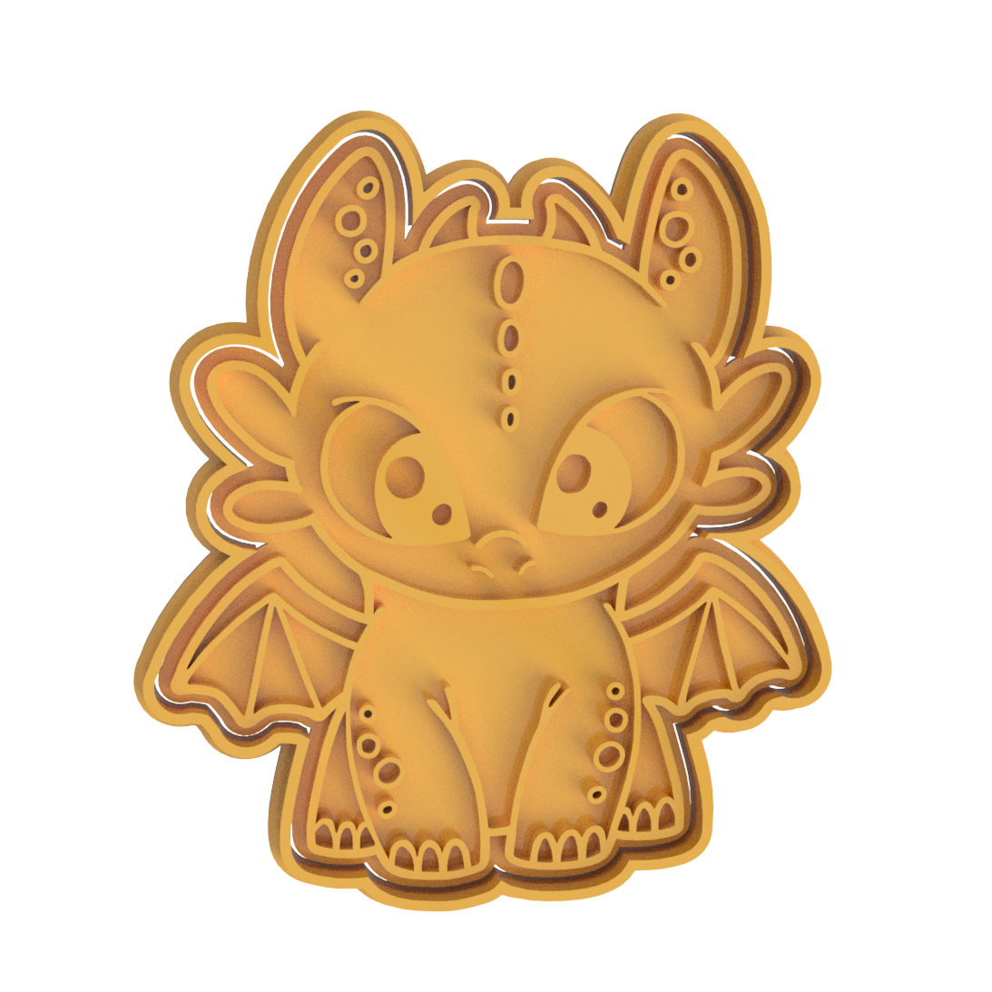 STL file Toothless Cookie Cutter (How To Train Your Dragon)・3D printing ...
