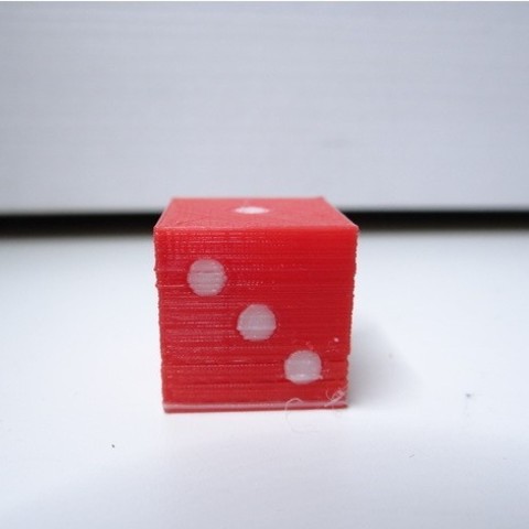 Download free 3D printing files Simple dual color dice ・ Cults