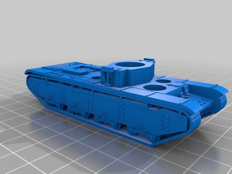 Free 3D file Soviet Multi-Turret Tank (REVISED)Pack 🪖・3D print design ...