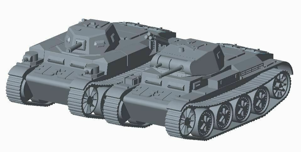 Free 3D file Panzer II pack (revised)・3D print design to download・Cults