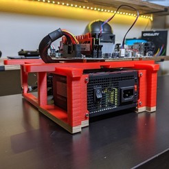 Download free STL file 10.6L Mini-ITX Open Frame SFF PC Case • 3D print ...