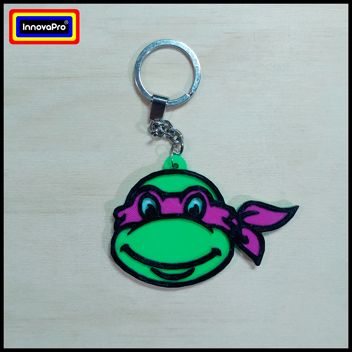 STL file 2x1 Ninja Turtle keychain 90's (TMNT)・3D print design to ...