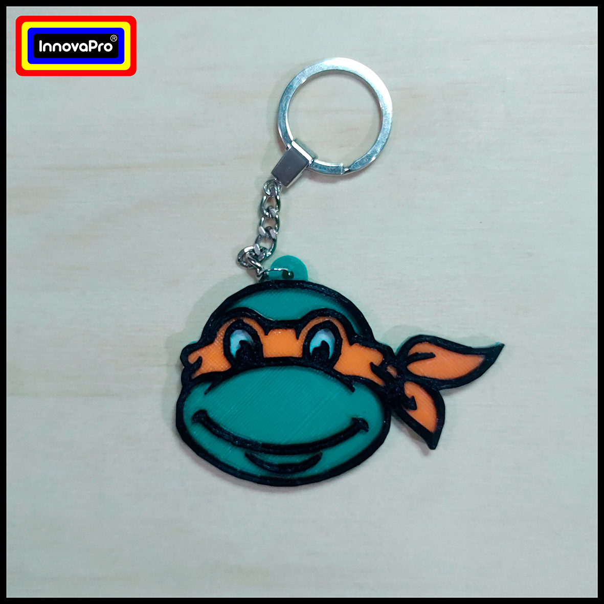 STL file 2x1 Ninja Turtle keychain 90's (TMNT)・3D print design to ...