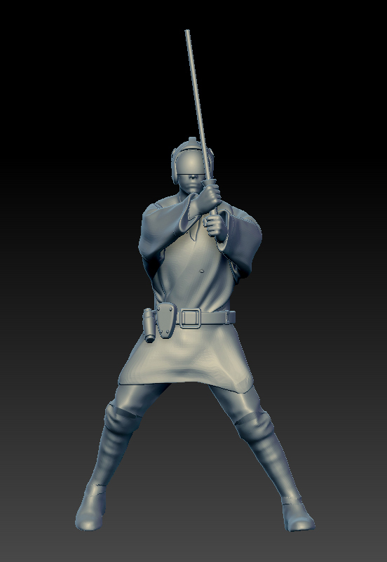 OBJ file luke skywalker training・Template to download and 3D print・Cults