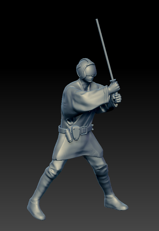 OBJ file luke skywalker training・Template to download and 3D print・Cults