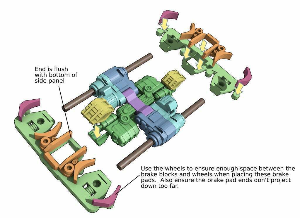 Free STL file 1:24 Scale Powered Bogie Set 🛤️・3D printer design to ...