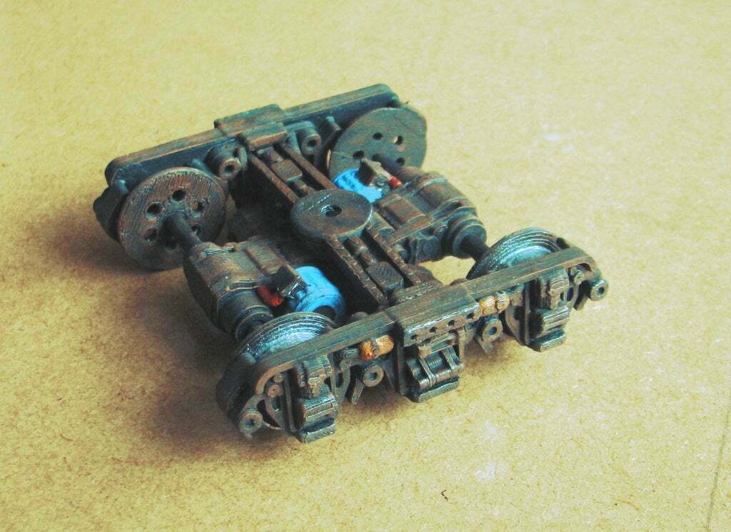 Free STL file 1:24 Scale Powered Bogie Set 🛤️・3D printer design to ...