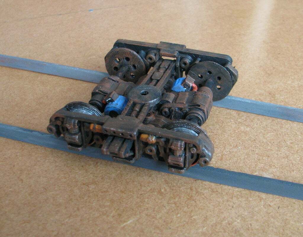 Free STL file 1:24 Scale Powered Bogie Set 🛤️・3D printer design to ...
