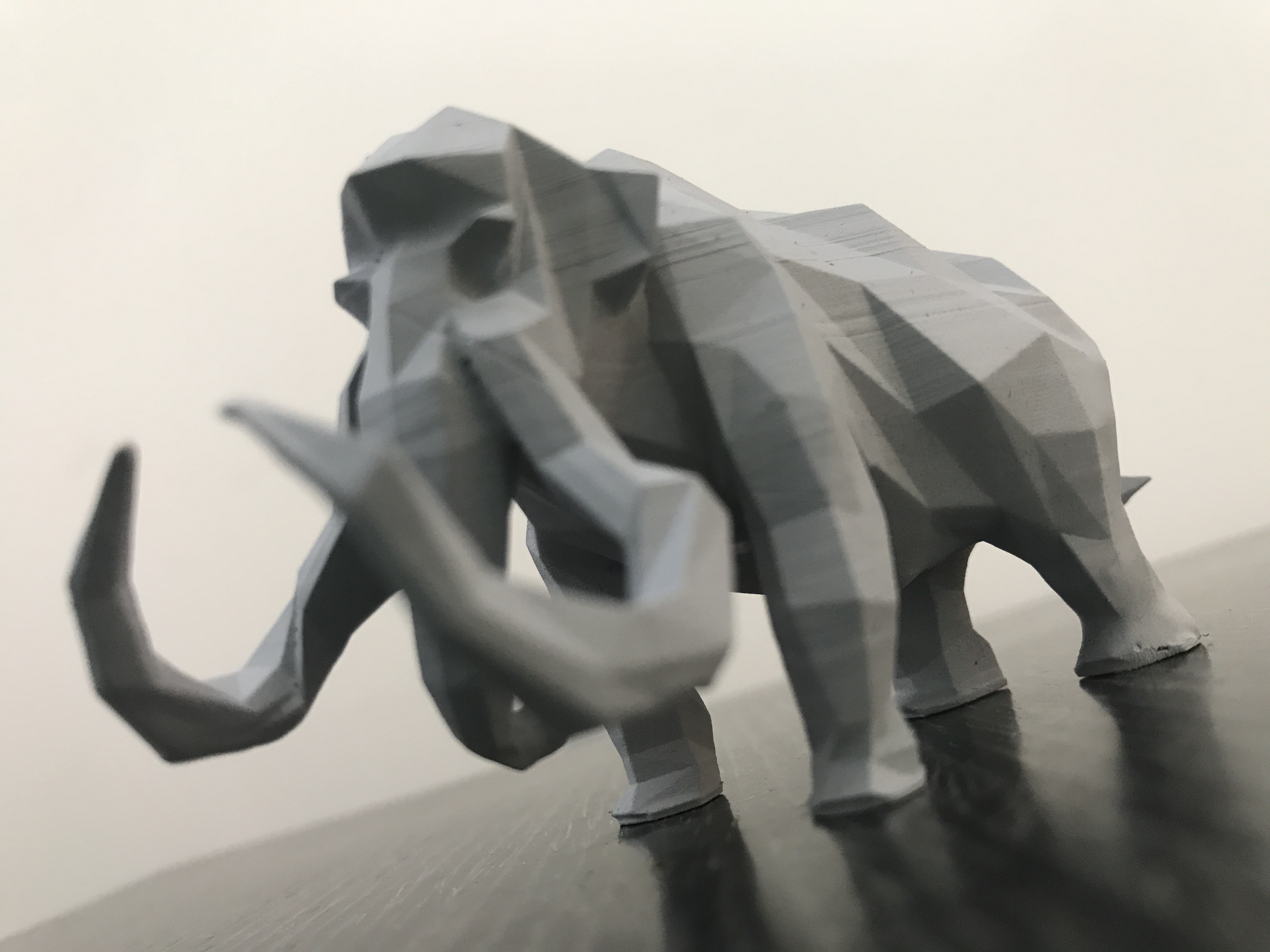 STL file Low-poly mammoth・3D printable model to download・Cults