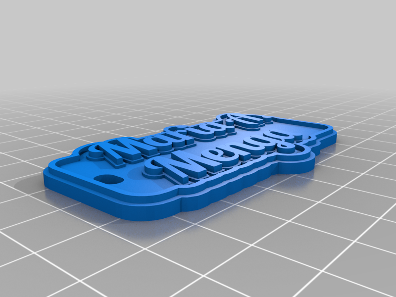 Free 3D file Keychain M. A. Menga 🗝️・3D printable object to download・Cults