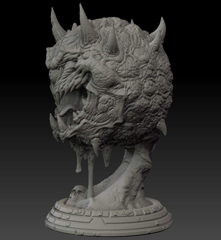 Stl File Cacodemon 32mm Miniature・3d Print Design To Download・cults
