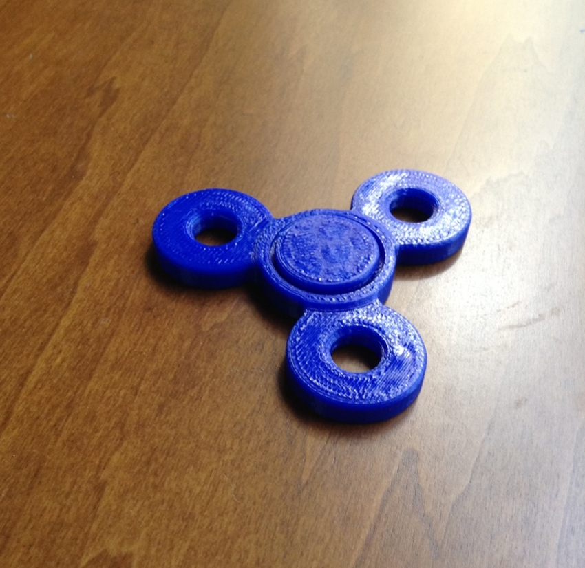 Download free STL file Bearingless Fidget Spinner • Design to 3D print ...