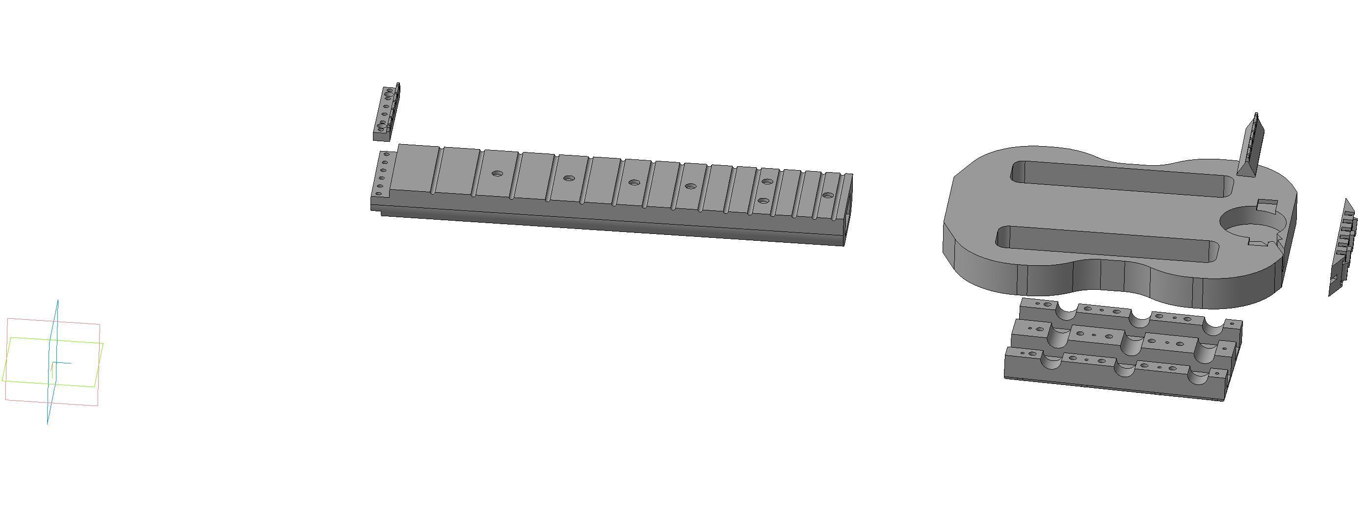 Free 3D file Mini electric guitar for travel. ⚡・3D print object to ...