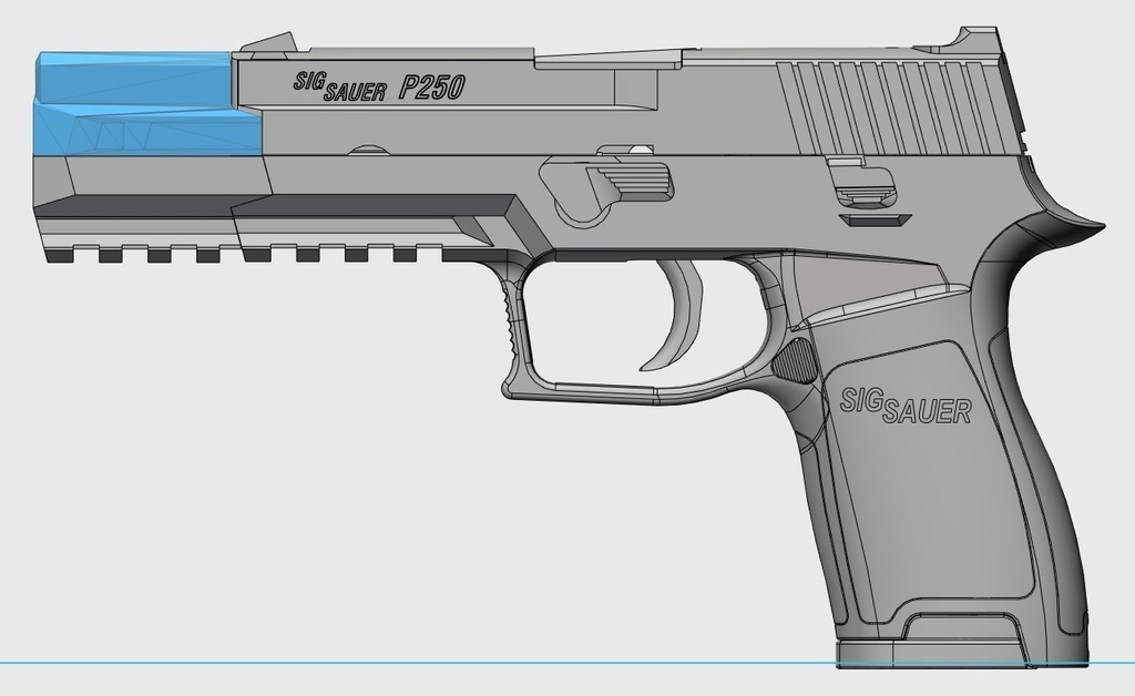 Free STL file sig p250 comp 🧞‍♂️・Design to download and 3D print・Cults