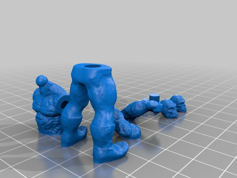 Free STL file FANTASTIC 4 THE THING ACTION FIGURE 🦸・3D print model to ...