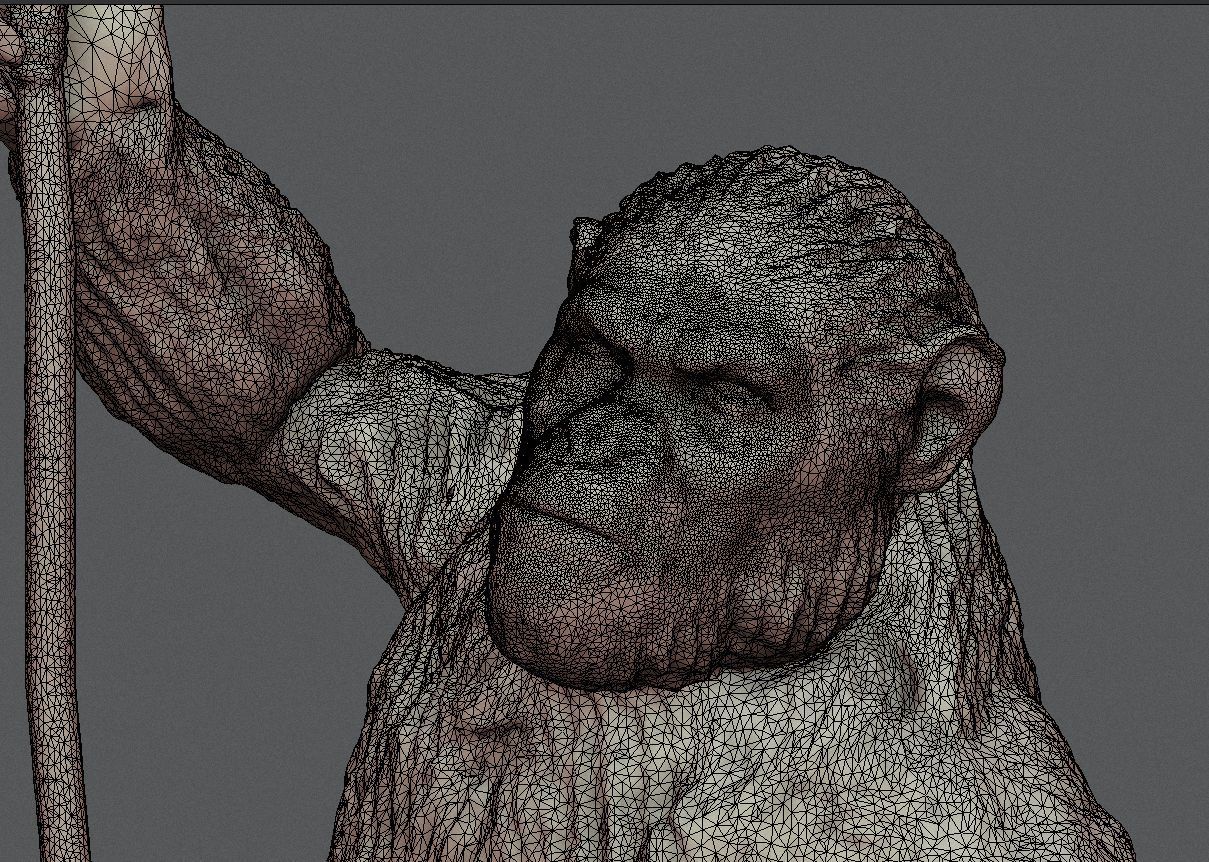 3D file CAESAR POSE 01 🦍・3D printer model to download・Cults