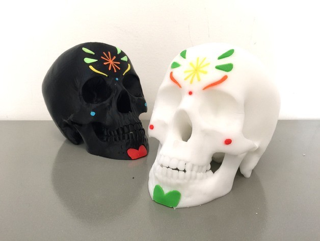 STL file Sugar Skull・3D printing idea to download・Cults
