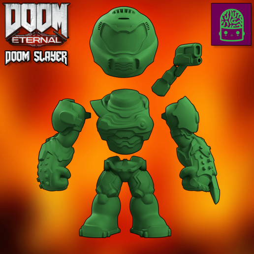 Download STL file Doom Eternal Doom Slayer Collectible Figurine High ...