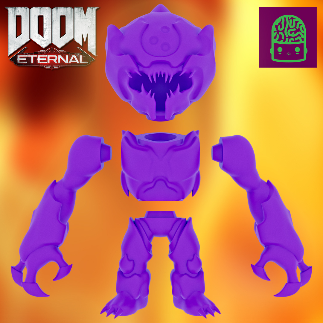 STL file DOOM ETERNAL PROWLER COLLECTIBLE FIGURINE HIGH RES CUSTOM ...