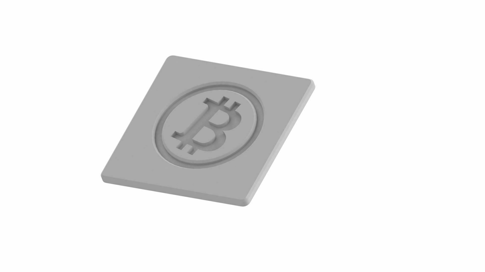 STL file Bitcoin_Coaster・3D printer design to download・Cults