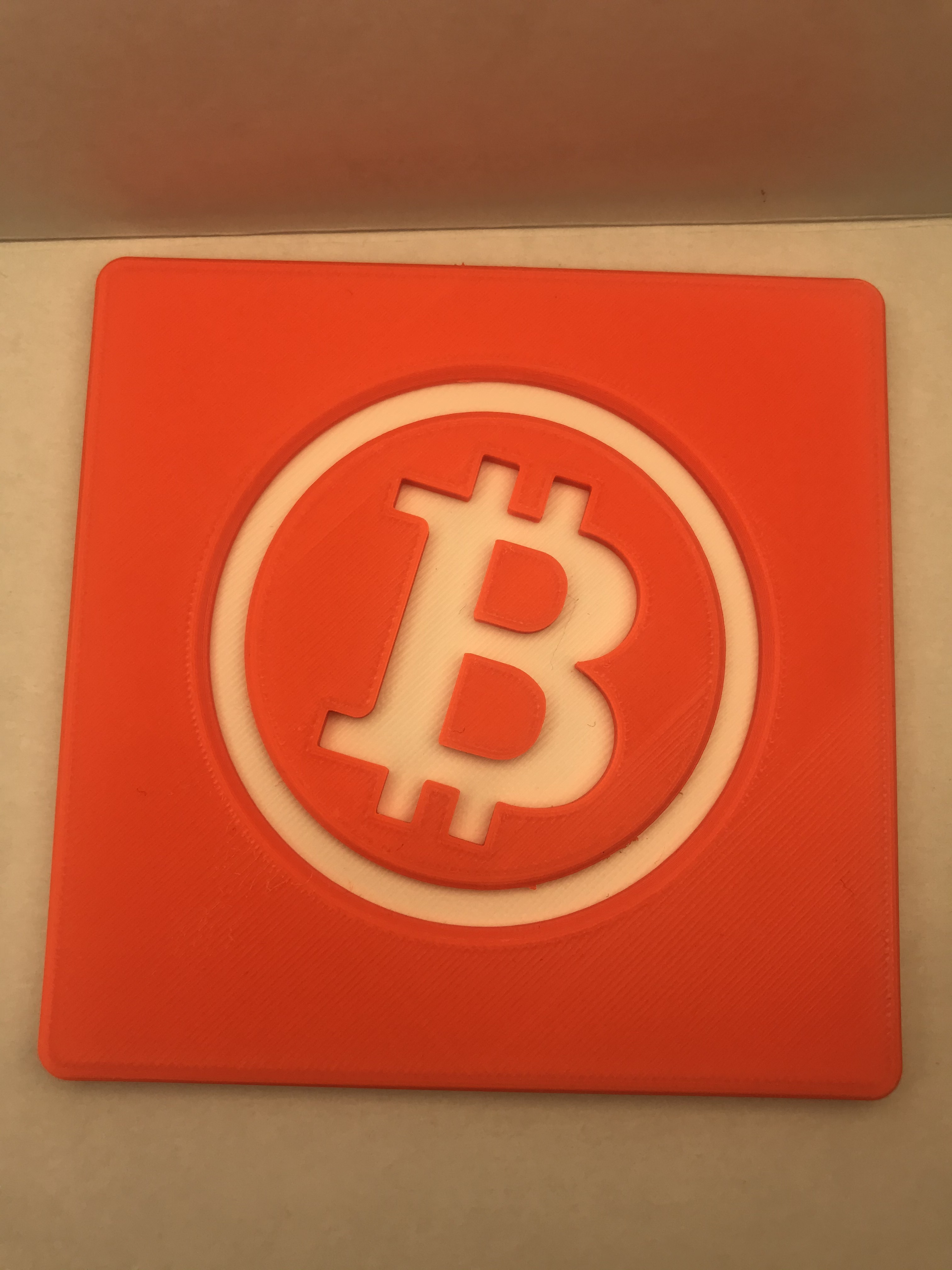 STL file Bitcoin_Coaster・3D printer design to download・Cults