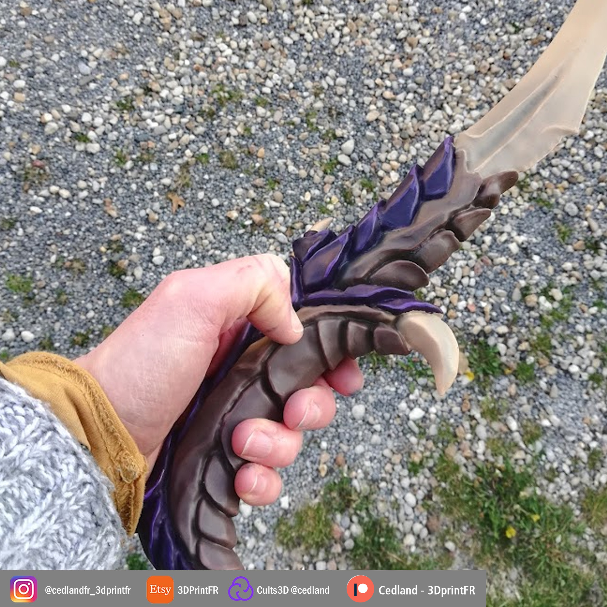 Файл STL Valorant Elder Flame Dagger 🔥・Дизайн 3D-печати для загрузки3D ...